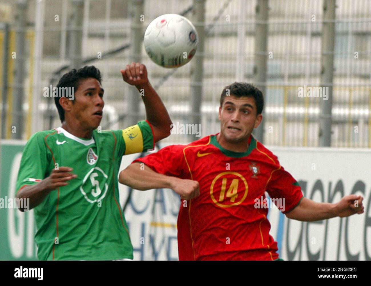 Pedro Araujo of Portugal, right, and Juan Carlos Valenzuela of Mexico ...