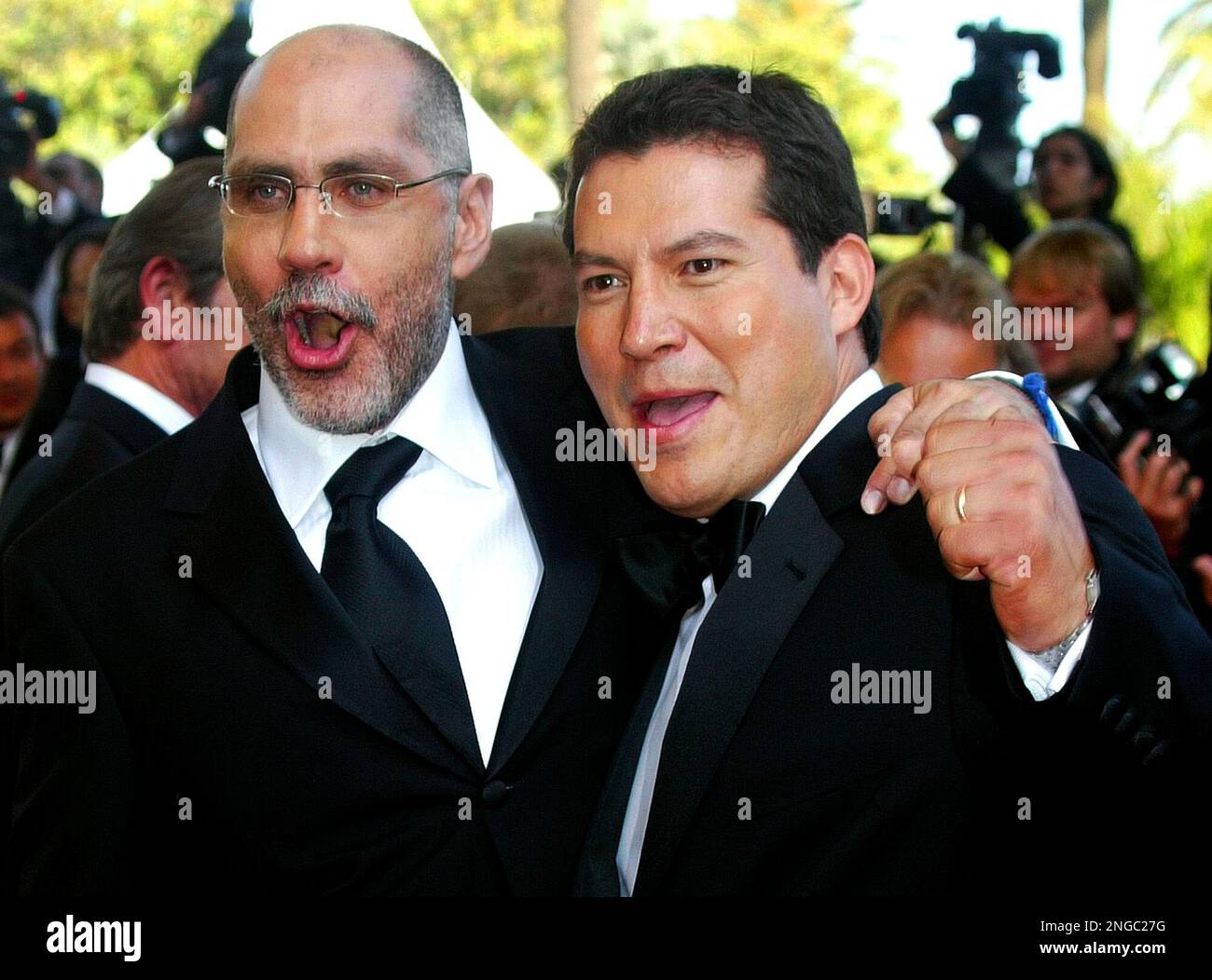 Mexican screenwriter Guillermo Arriaga, left, arrives with Mexican ...