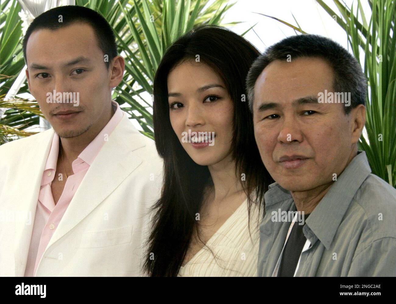 Taiwanese actors Chang Chen, Shu Qi and director Hou Hsiao-Hsien, from ...