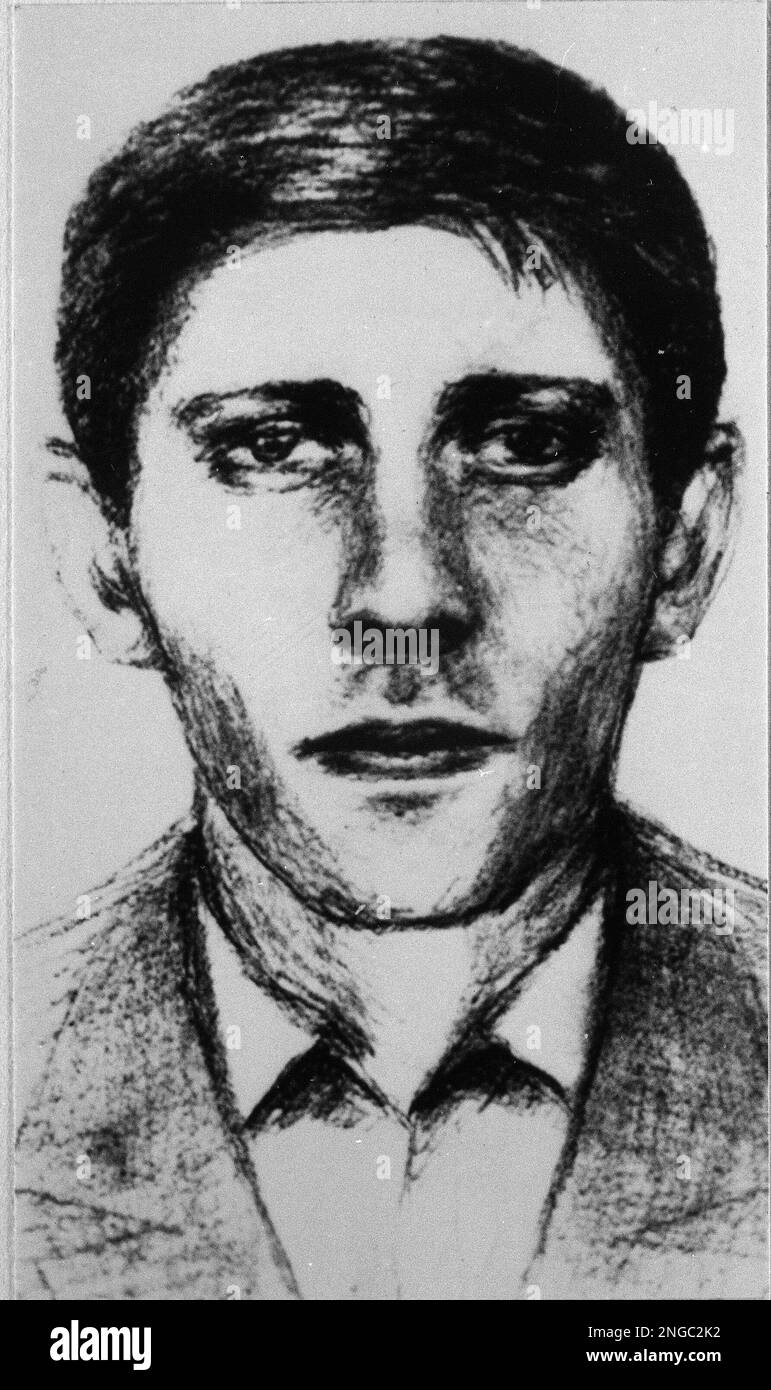 This is a sketch released by the FBI on Oct. 28, 1980 of a suspect in ...