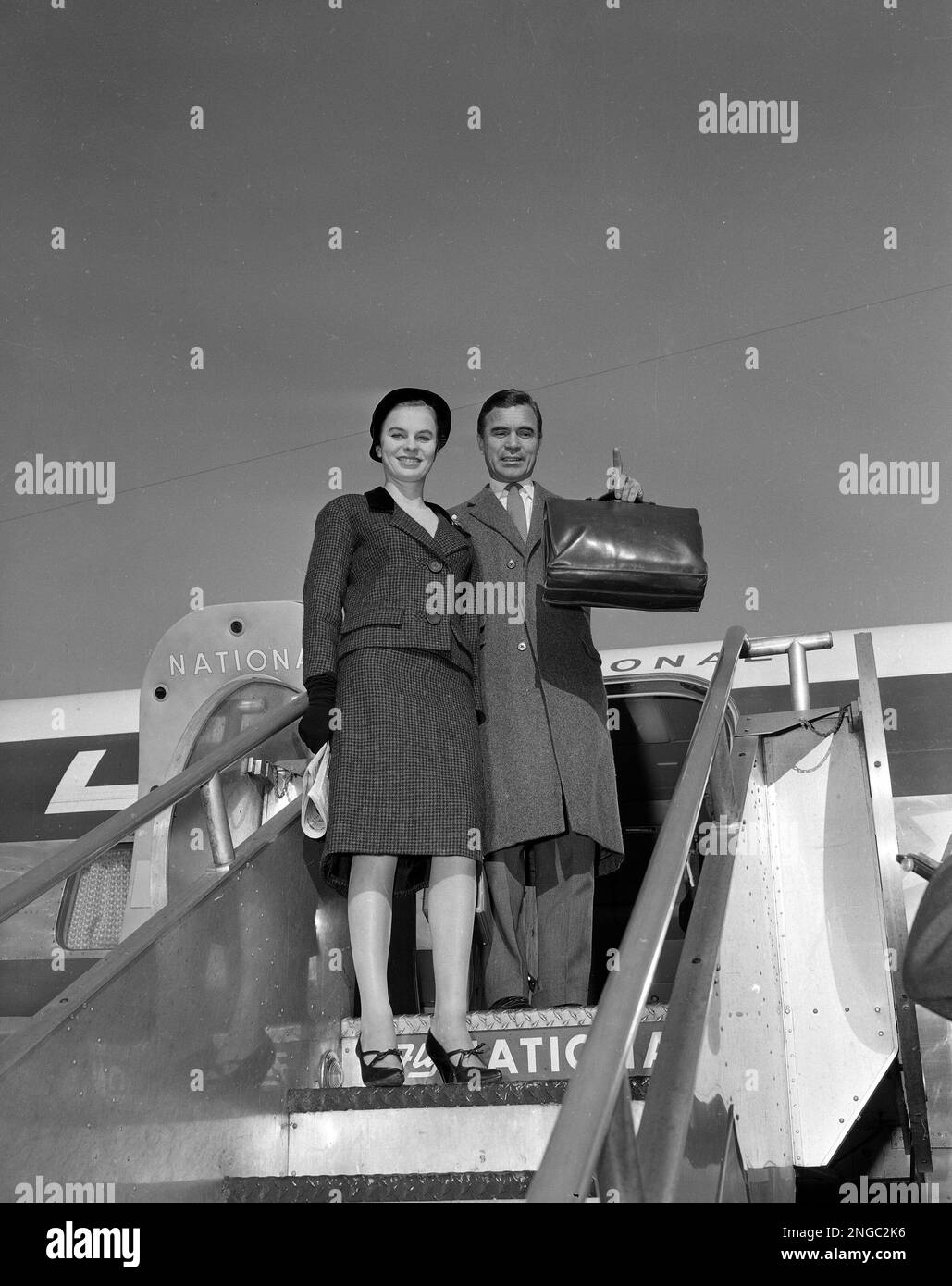 Dominican ambassador to Cuba Porfirio Rubirosa and his wife Odile Rodin ...