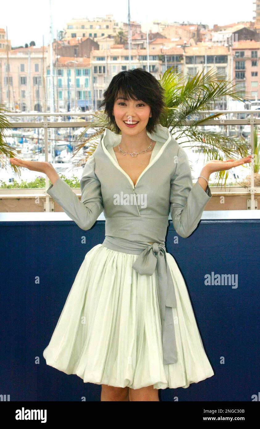 Chinese actress Gao Yuanyuan poses during a photo call for the movie ...