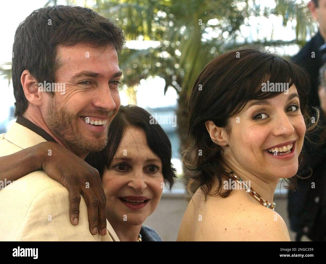 Italian actors Alessio Boni, Adriana Asti and Michela Cescon from left ...