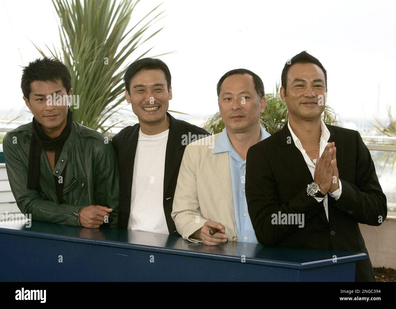 Chinese actors Louis Koo, Tony Leung Ka Fai, Chinese director Johnnie ...