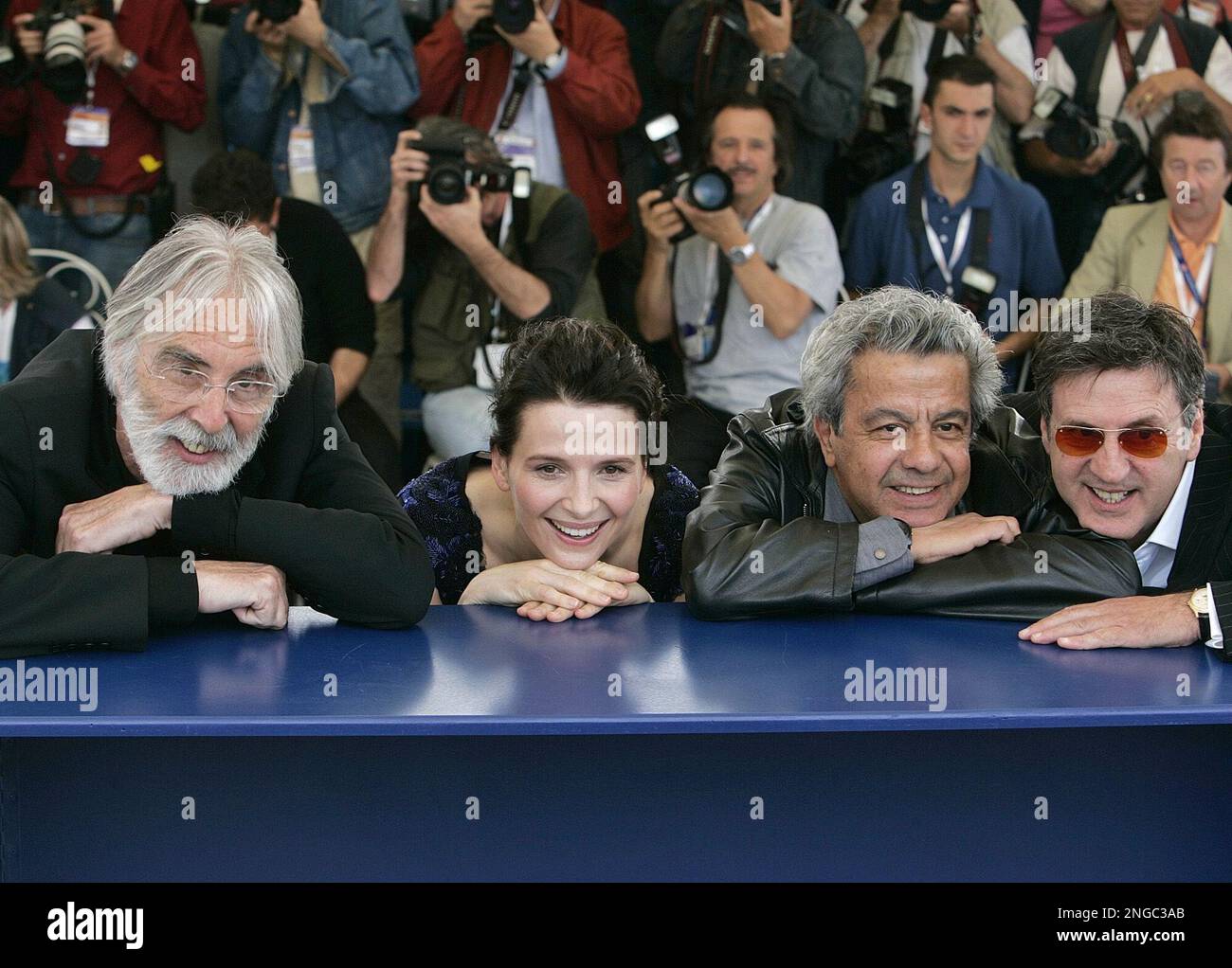From left: Austrian director Michael Haneke, French actors Juliette ...