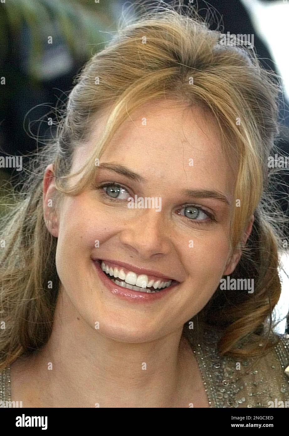 Canadian actress Rachel Blanchard poses for photographers during a ...