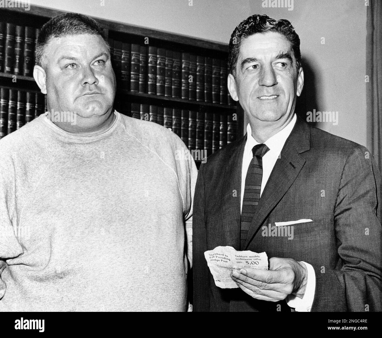 Ferdinand Waldo Demara, left, known as "The Great Impostor" because of ...
