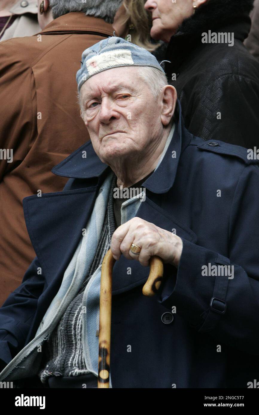 Jewish survivor of Nazi concentration camps, Charles Louchet, 80, who ...