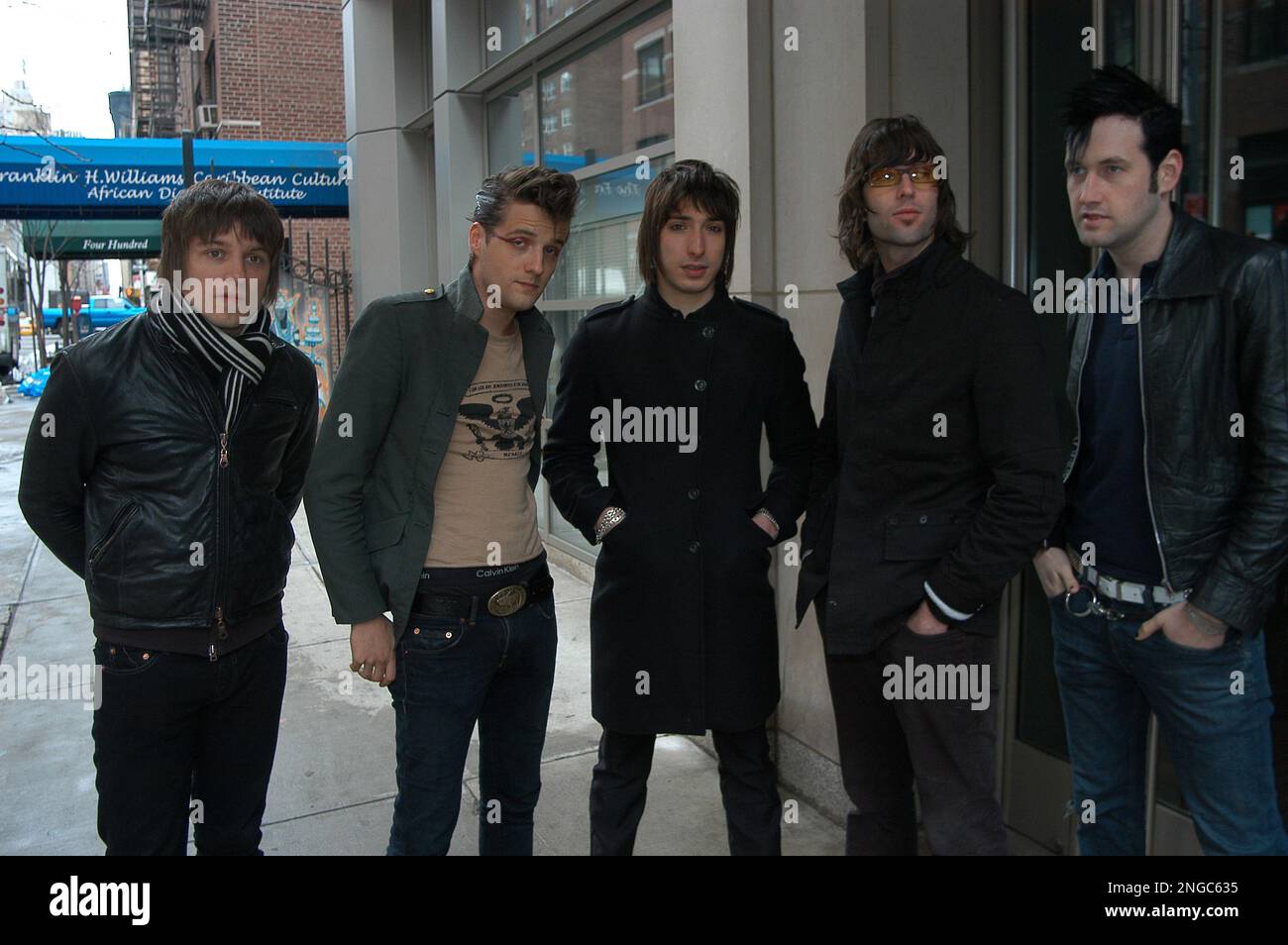 Rock Band "The Bravery" from left to right, Sam Endicott, Mike H, John ...