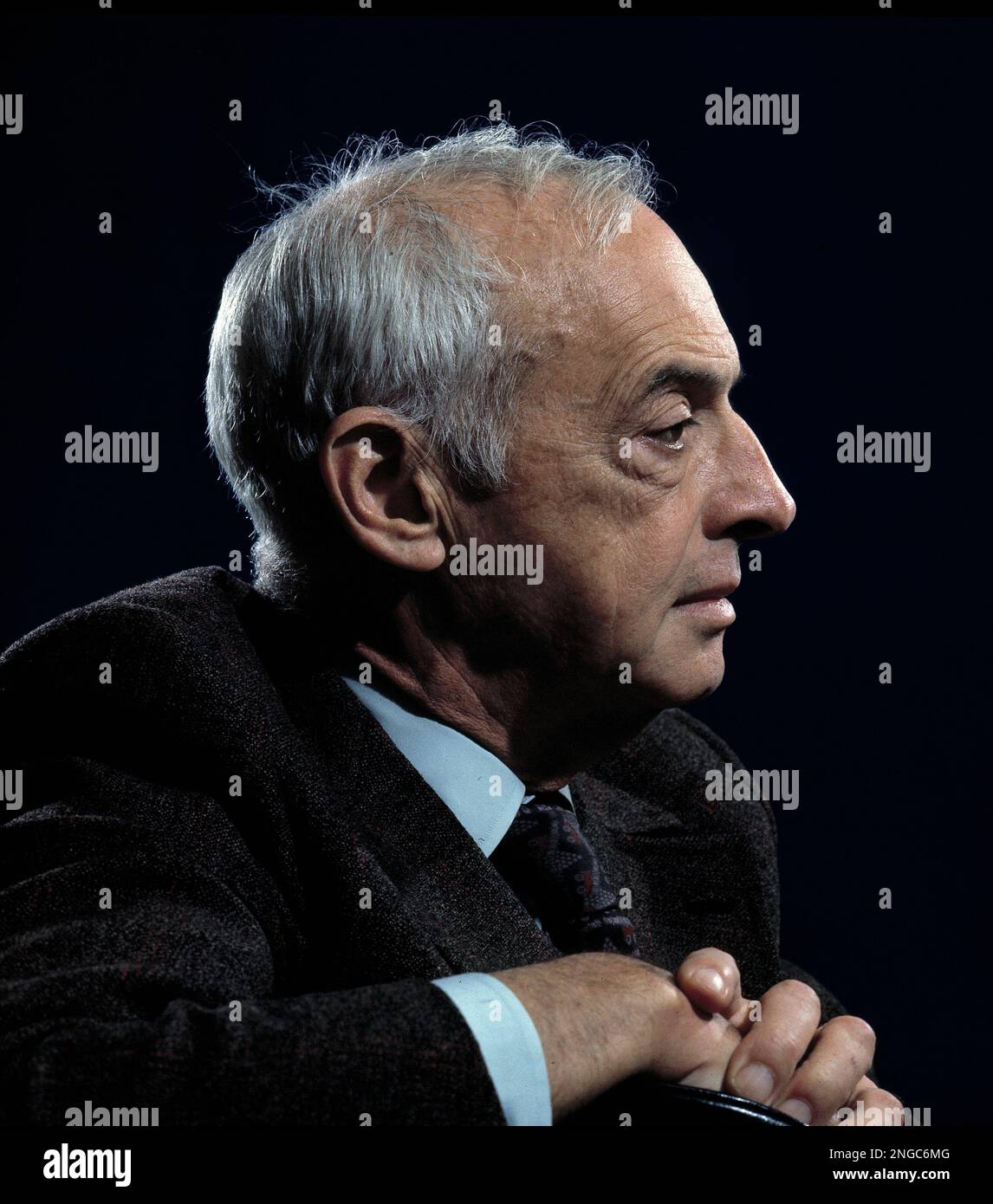 Author Saul Bellow, the 1976 Nobel Prize winner for literature is shown ...