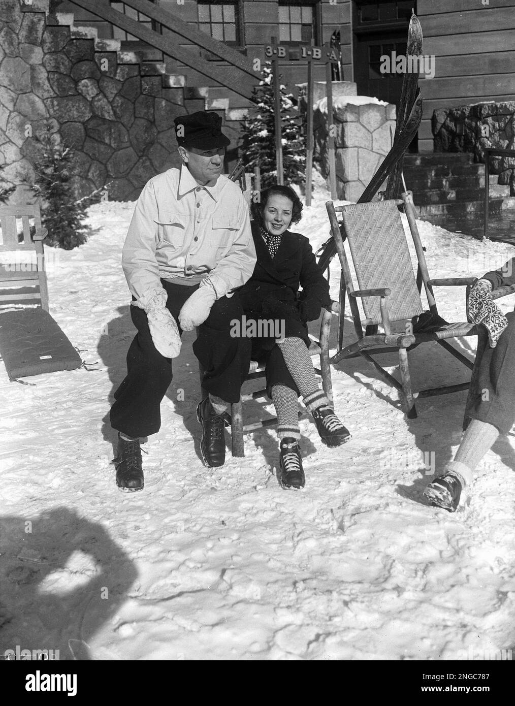 Harold Ross of the New Yorker Magazine with his wife, Marie Francois ...