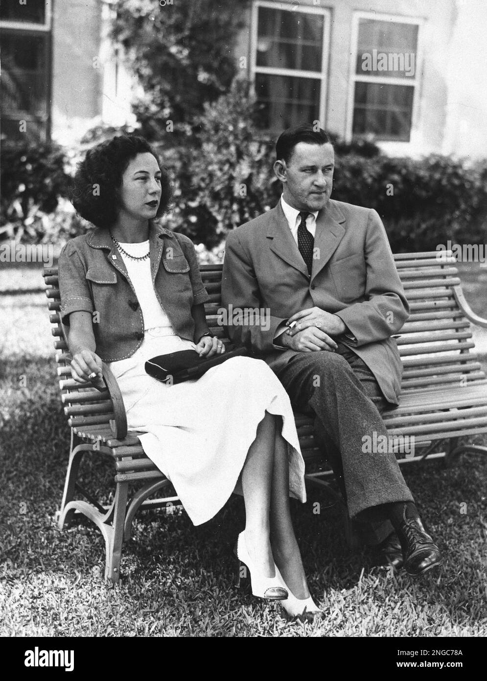 American novelist and short-story writer John O'Hara and his wife Belle ...