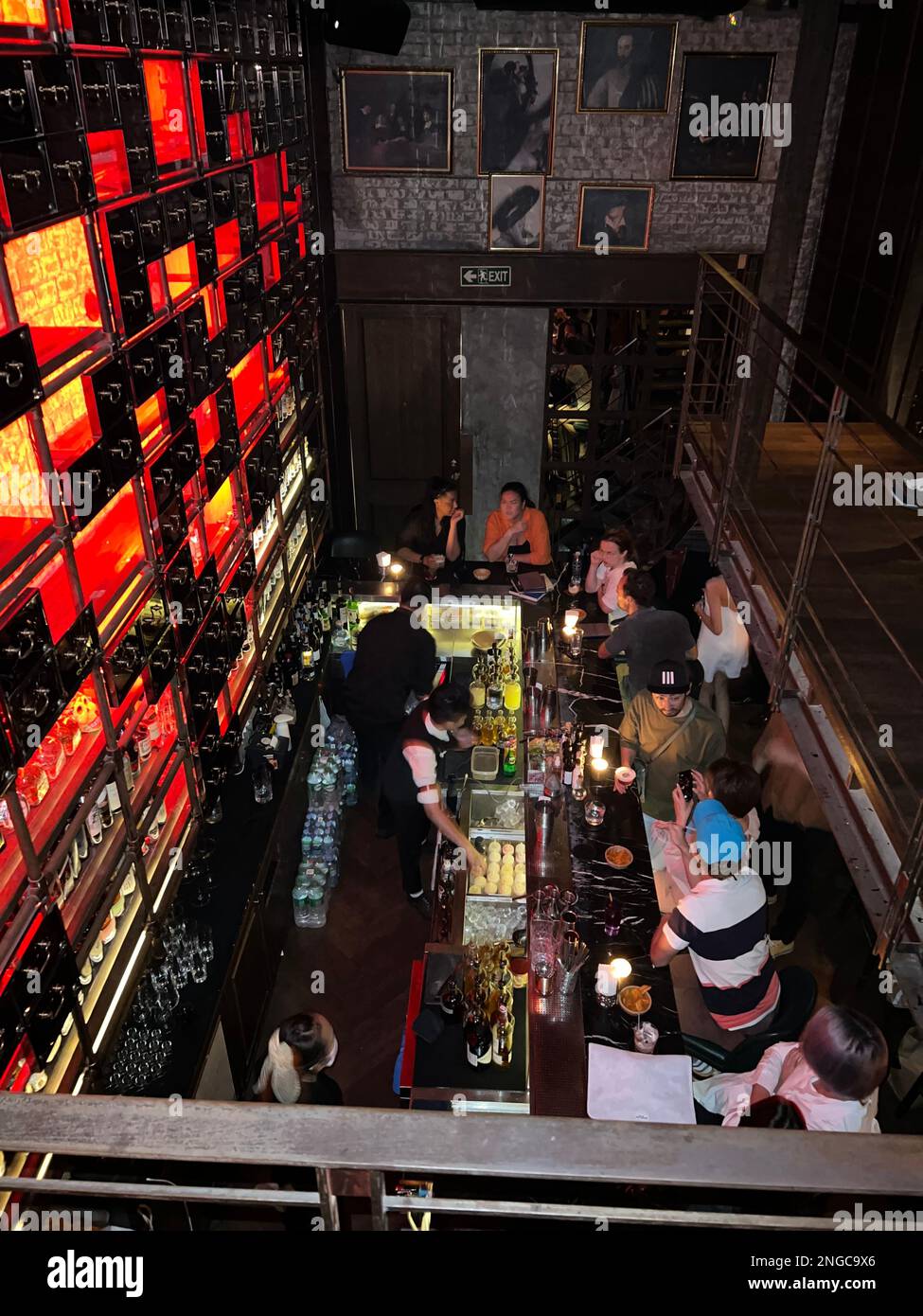 Bangkok, Thailand. 10th Feb, 2023. The speakeasy bar "Rabbit Hole" in ...