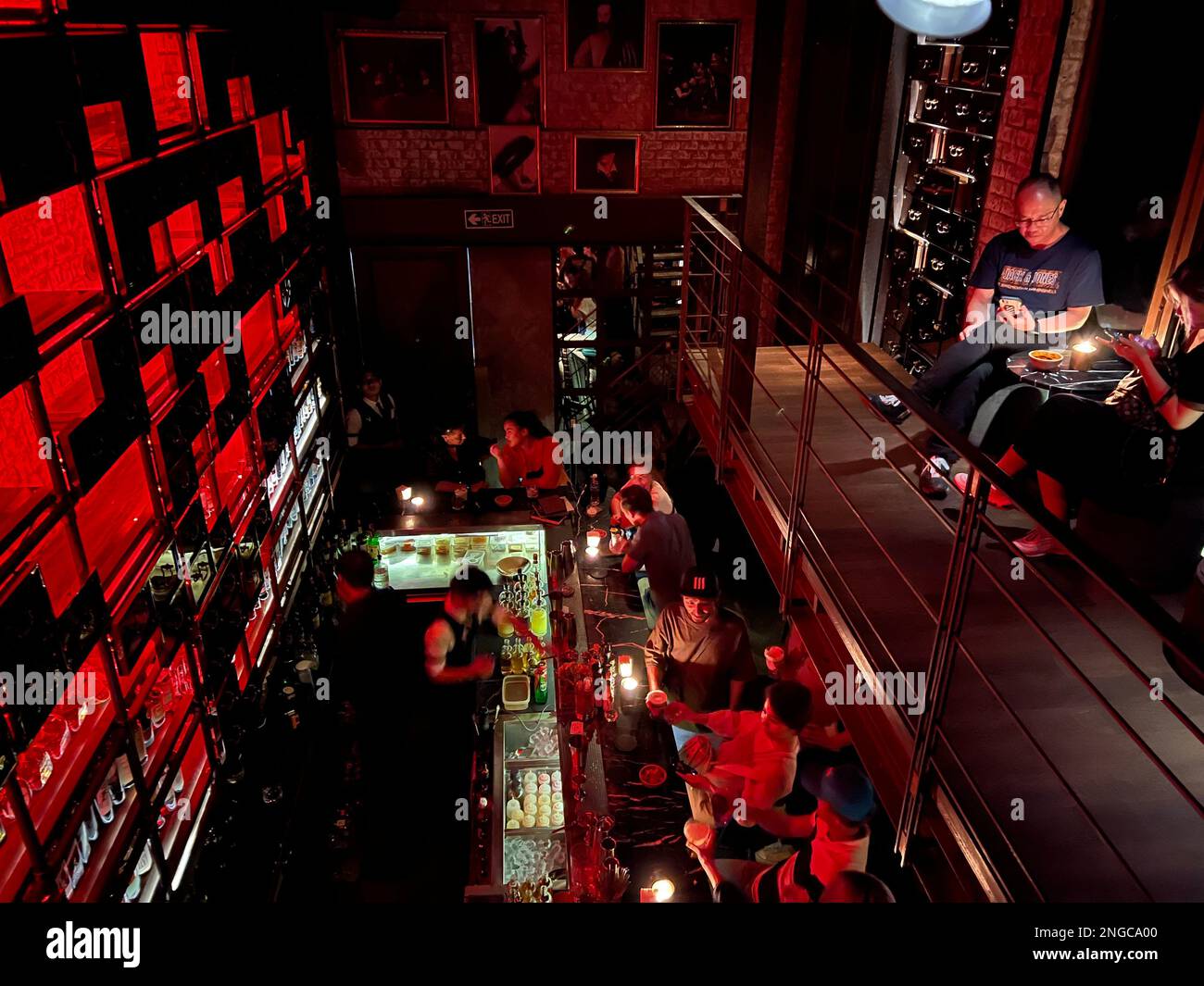 Bangkok, Thailand. 10th Feb, 2023. The speakeasy bar "Rabbit Hole" in ...