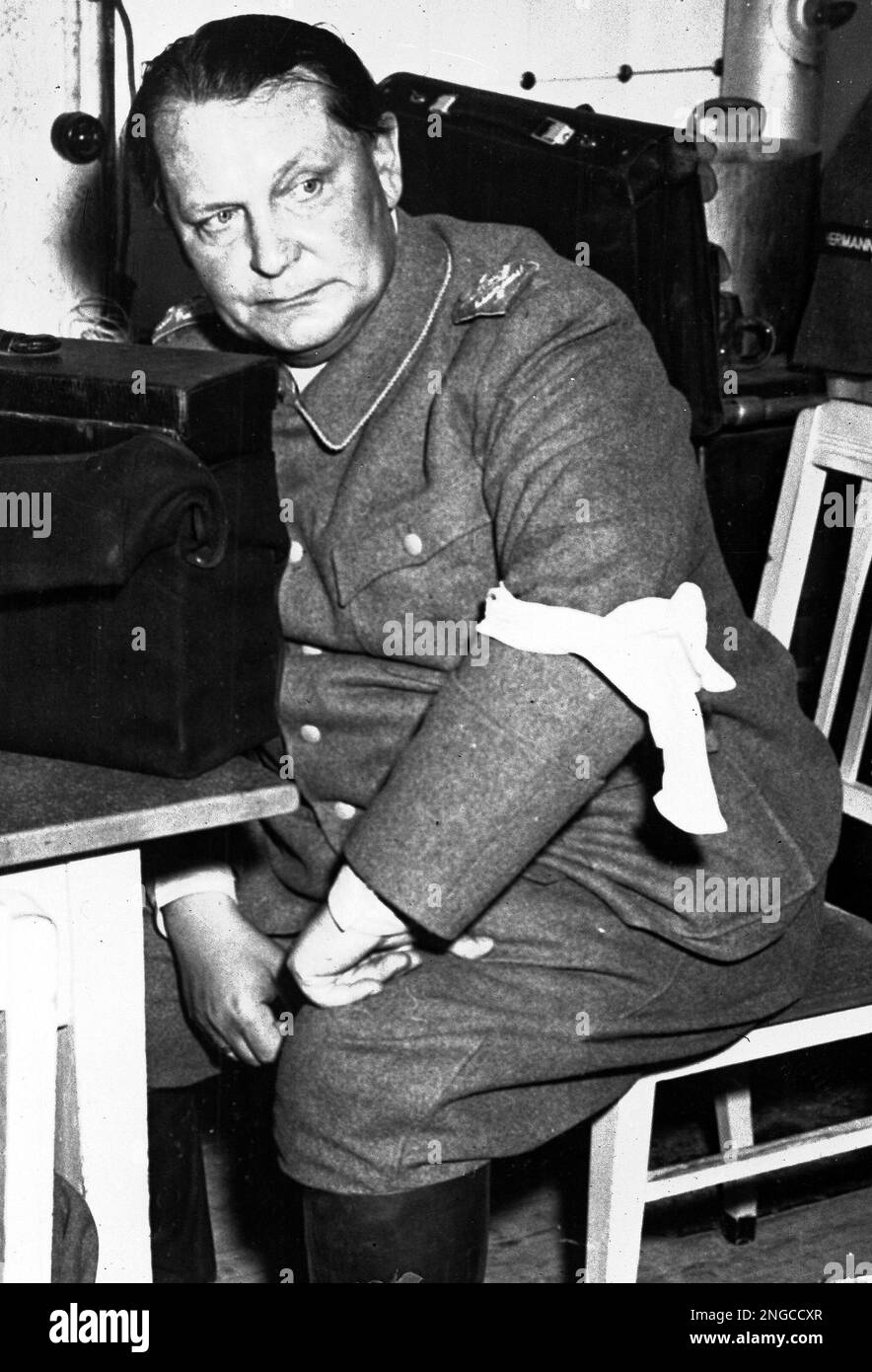 Germany's Reichs Air Marshal Hermann Goering arrives for detention at a ...