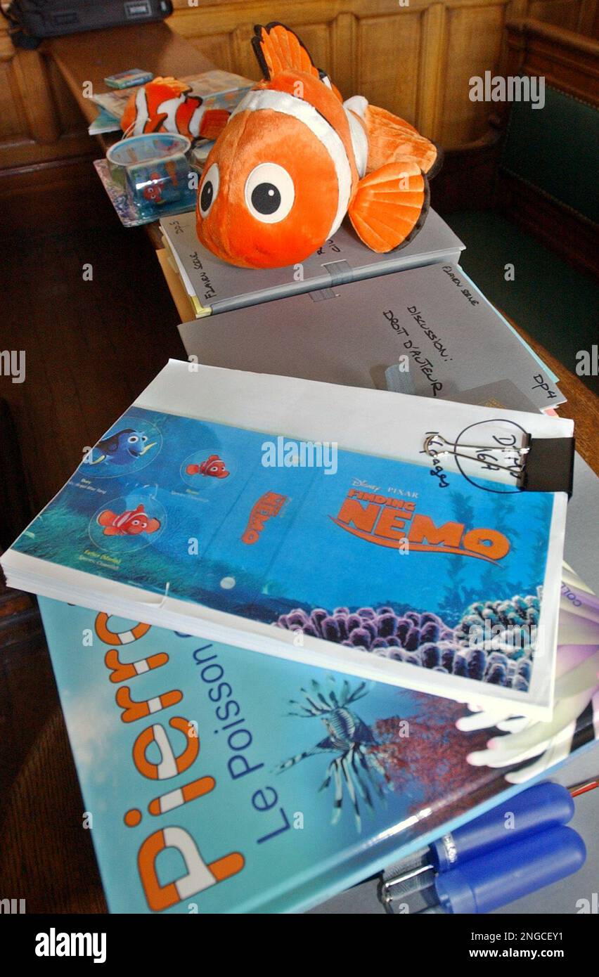 A copy of French children's book author Franck Le Calvez' "Pierrot, The ...