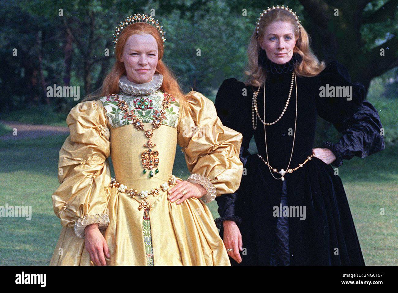 British actress Vanessa Redgrave, right, stars as Mary, Queen of Scots ...