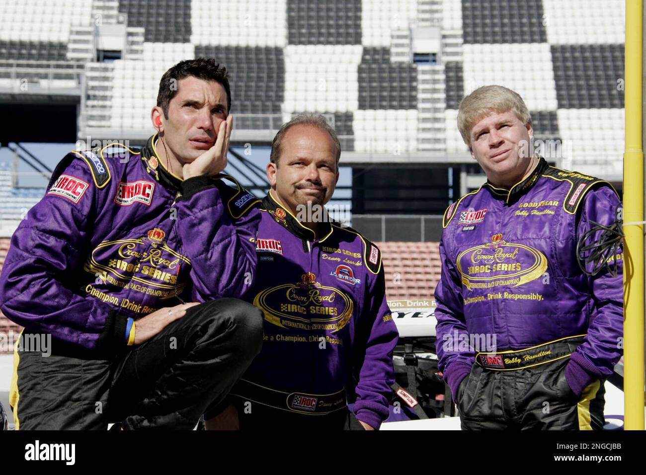 International Race of Champions drivers Max Papis, left, of the Rolex ...