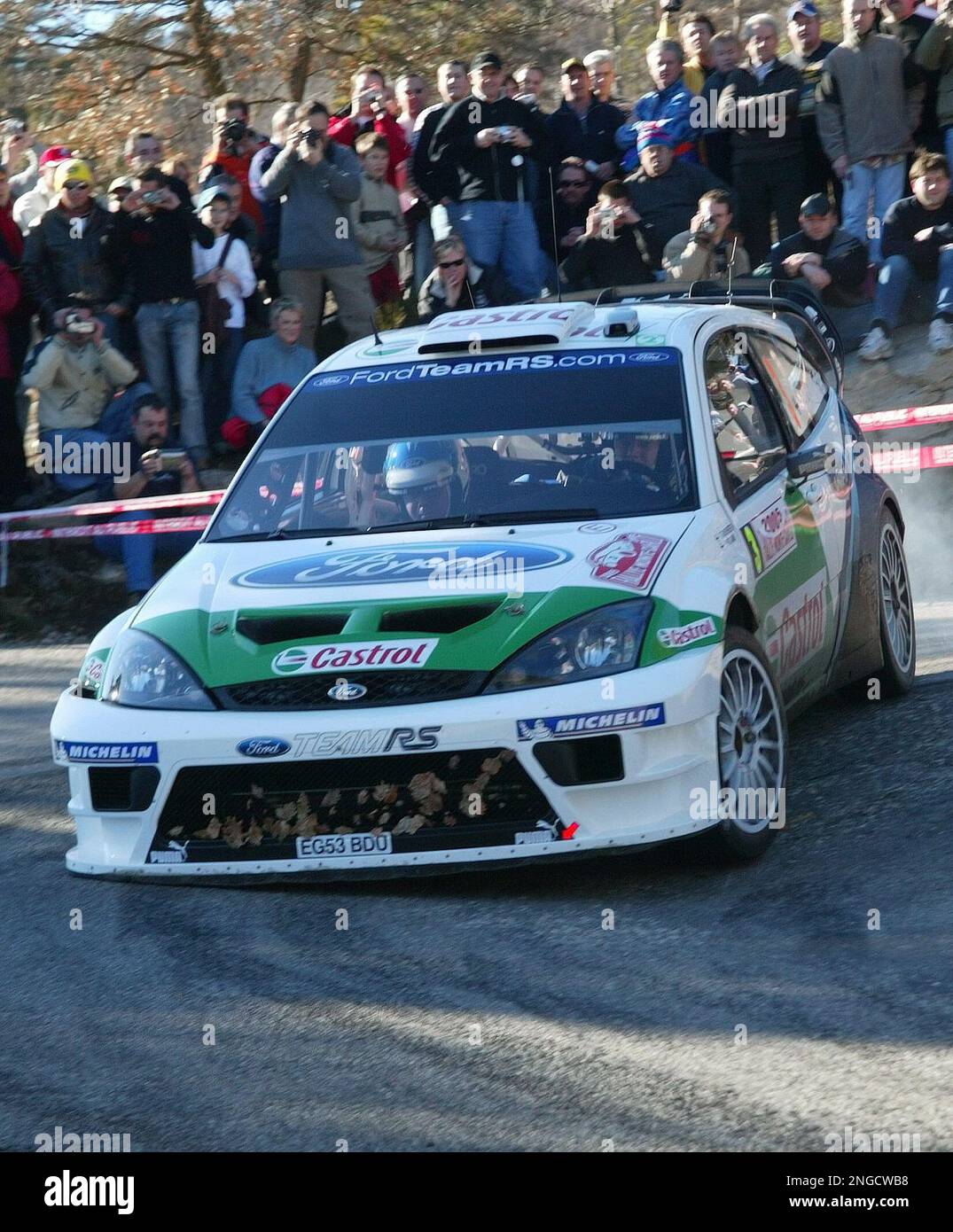 Toni Gardemeister of Finland and his co driver Jakke Honkaken of ...
