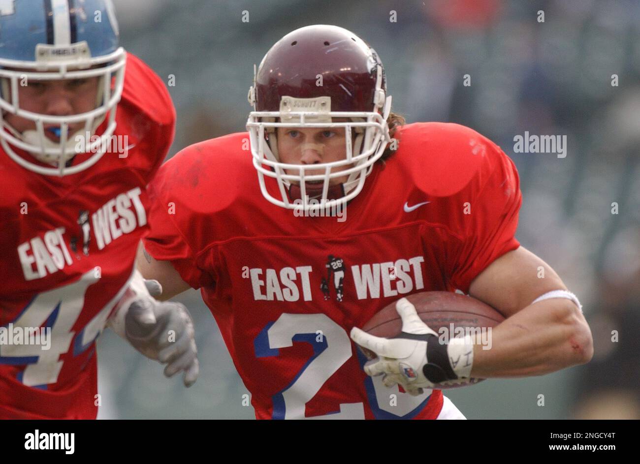 McMaster runningback Jesse Lumsden, right, runs for good yardage for ...