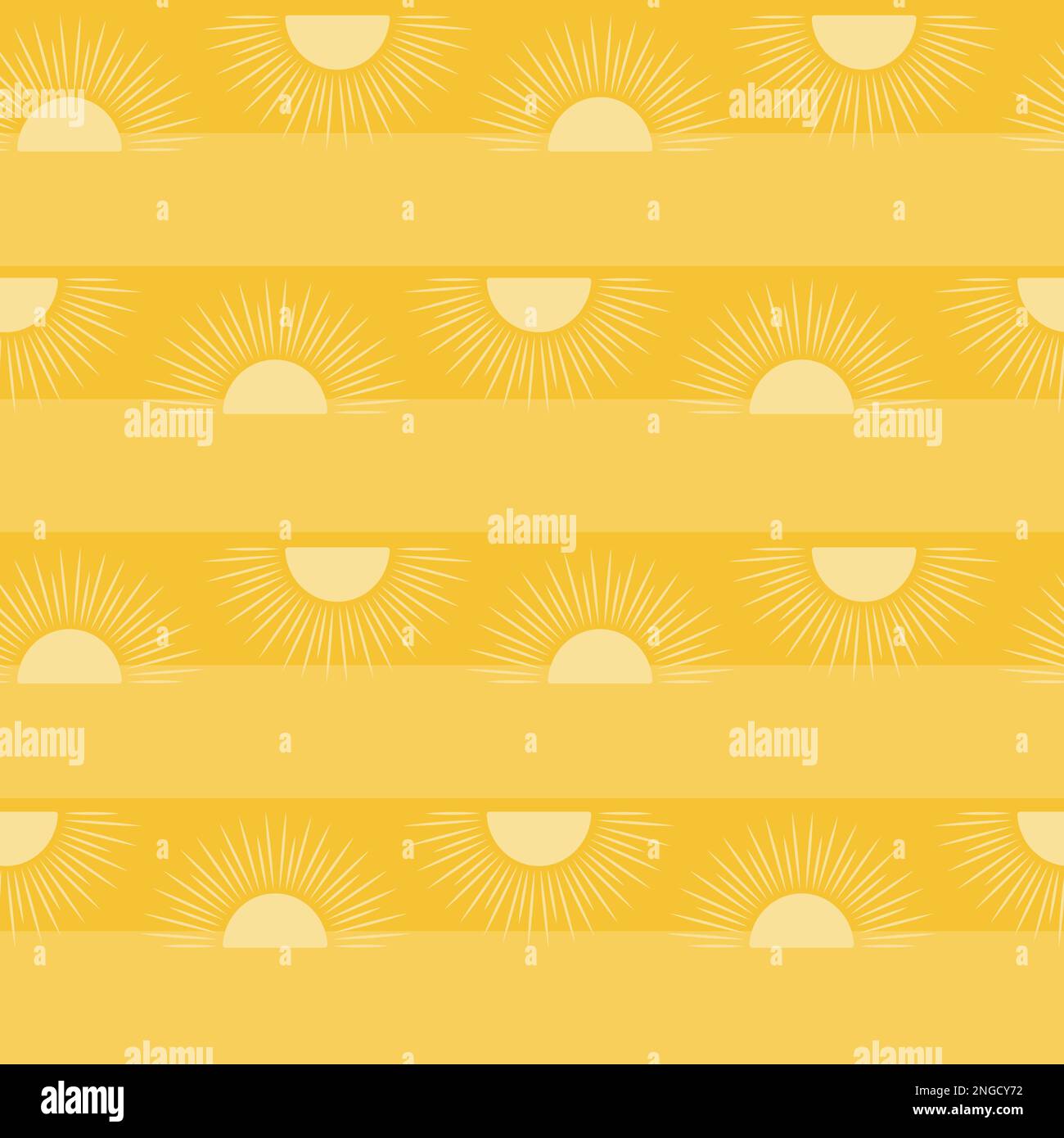 Modern sun and ray seamless pattern design.Hand drawn background.Nature ...