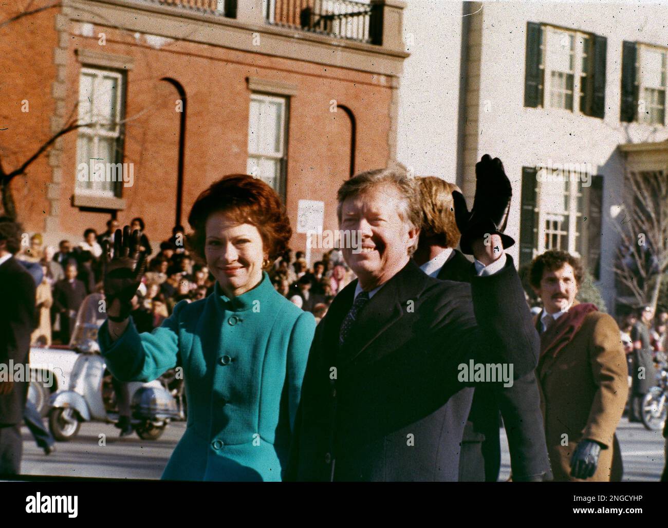 U.S. President Jimmy Carter, right, and his wife, first lady Rosalynn ...