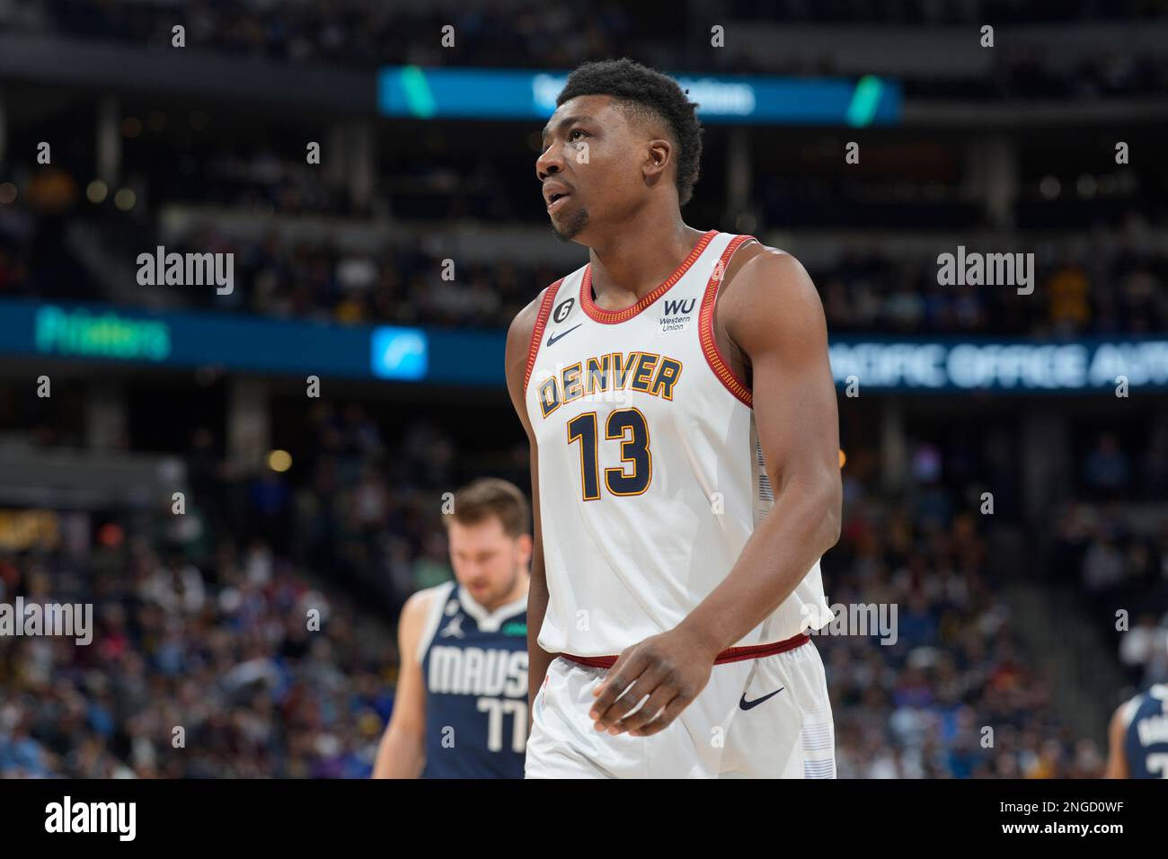 Denver Nuggets forward Thomas Bryant in the first half of an NBA ...