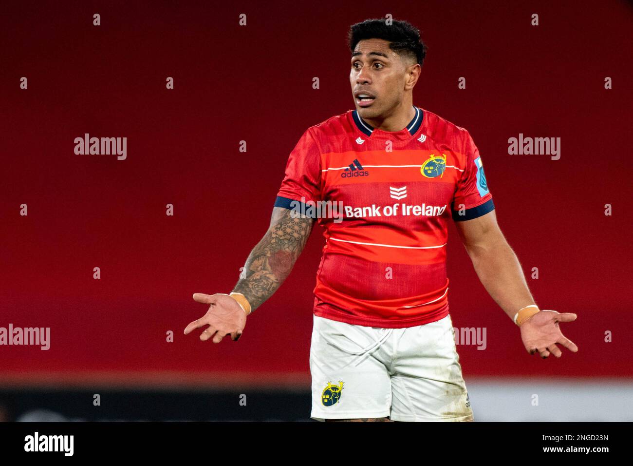 Limerick, Ireland. 17th Feb, 2023. Malakai Fekitoa of Munster during ...