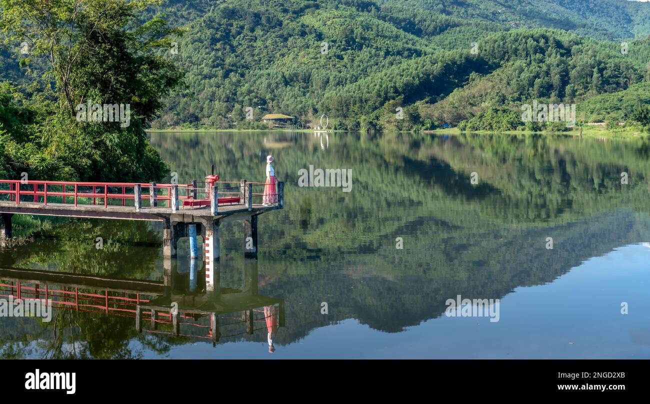 Irrigation works - Water retaining dam at the Little Village tourist ...