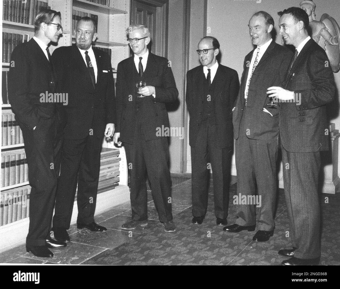 From reception on the Nobel-Institution in Stockholm Dec. 9, 1962, for ...