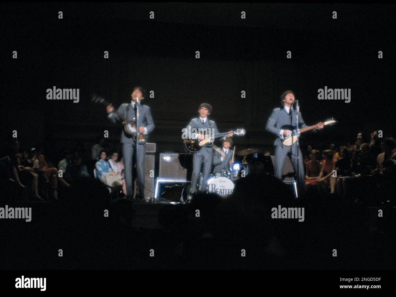 The British rock and roll group the Beatles perform at Carnegie Hall in ...