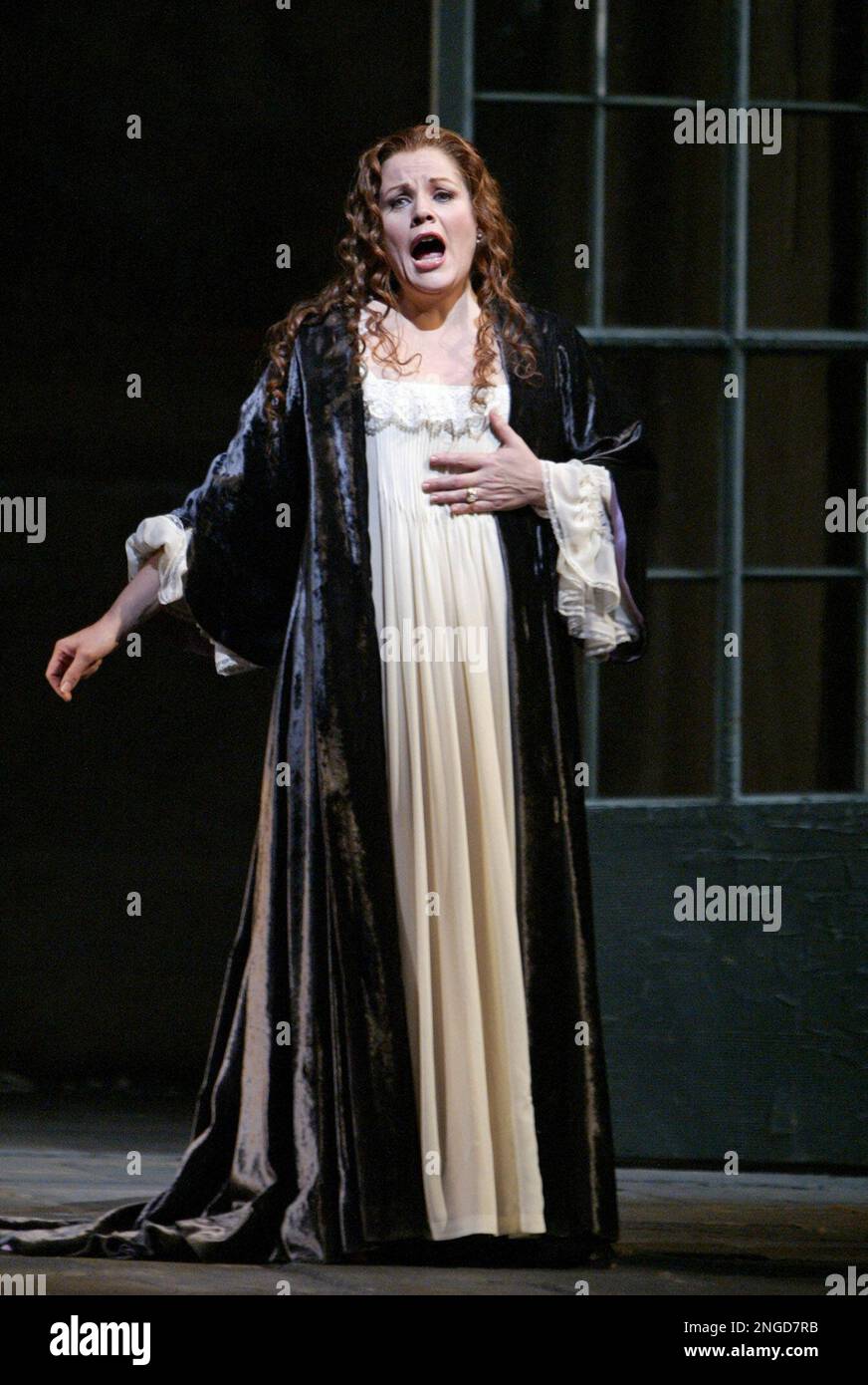 Renee Fleming, as Rodelinda, Queen of Milan, performs in George ...