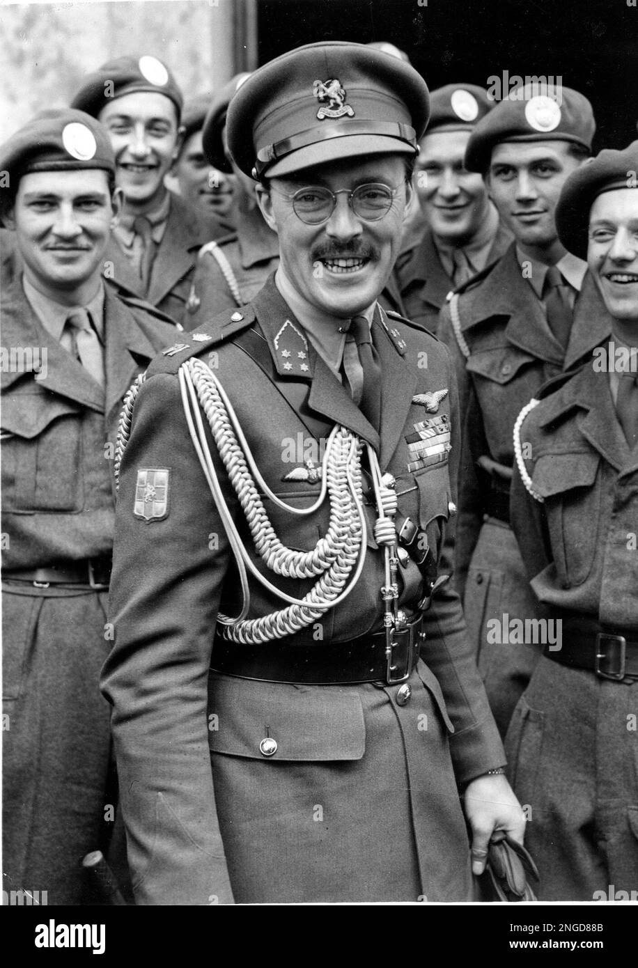 Dutch Prince Bernhard is seen in this Sept. 6, 1946 image during a ...