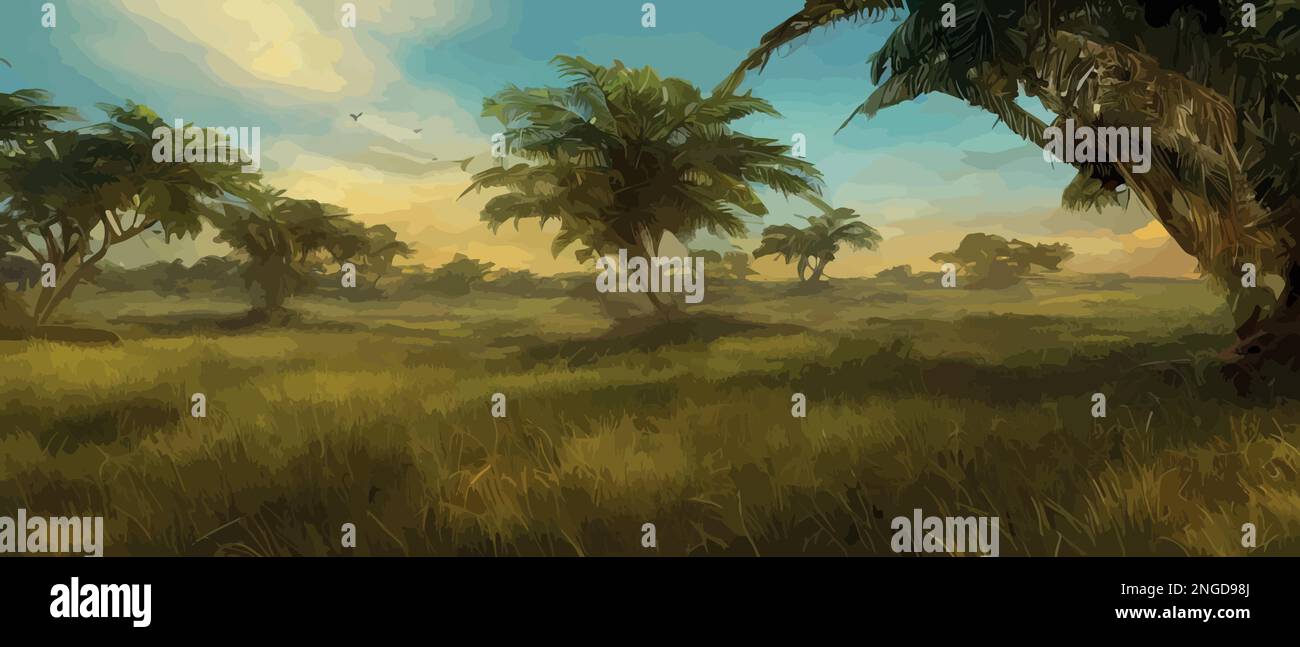 Vegetation water edge Stock Vector Images - Alamy