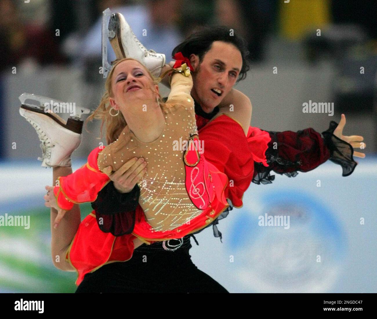 Israel's Galit Chait, left, and Sergei Sakhnovski peform during the Ice ...