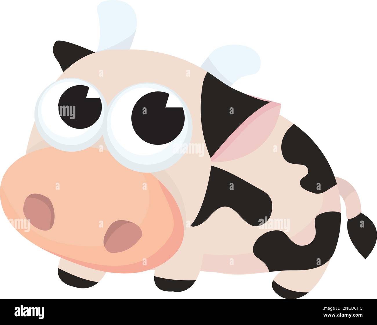 A cartoon vector illustration of cute milk cow Stock Vector Image & Art ...