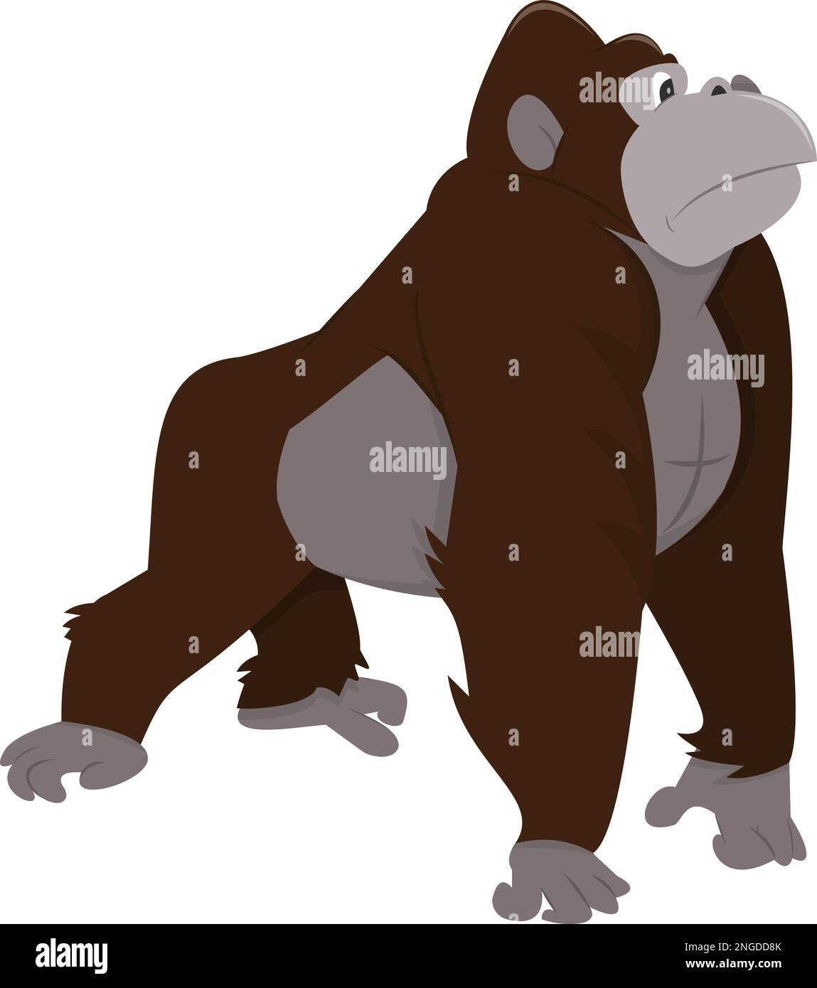 Sad Gorilla Clip Art