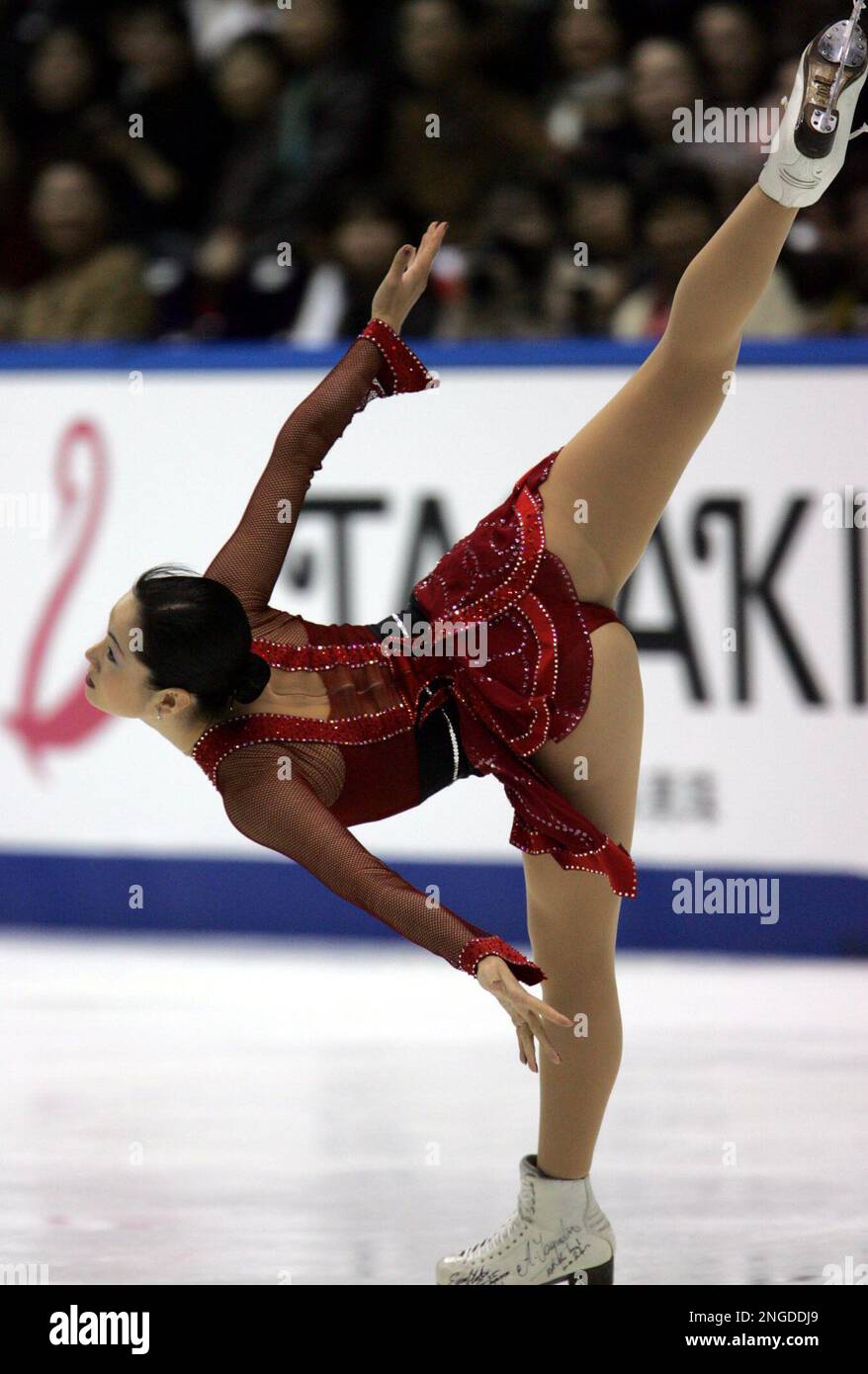 Japan's Shizuka Arakawa performs in the women's short program during ...
