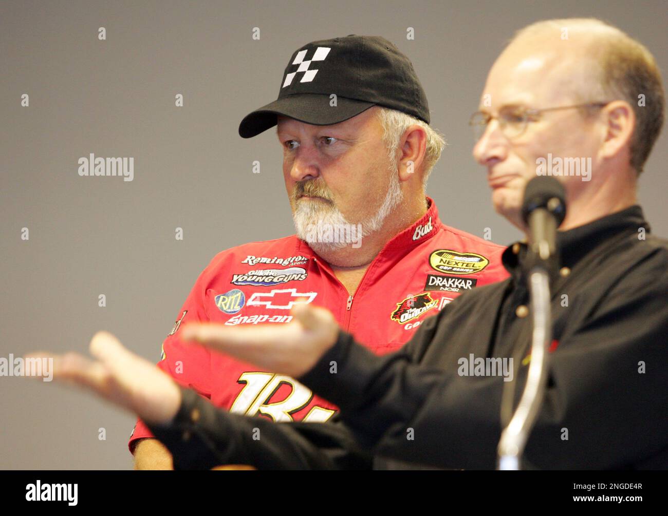 ** FILE** Tony Eury Sr., left, crew chief for driver Dale Earnhardt Jr ...