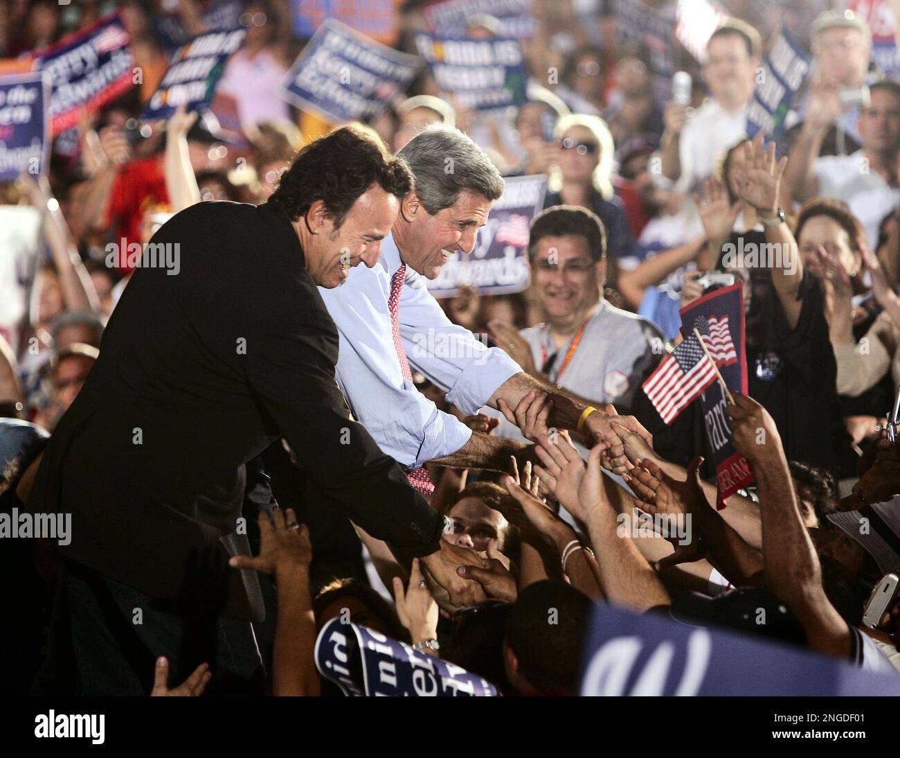 Democratic Presidential candidate Sen. John Kerry, D-Mass., and Bruce ...