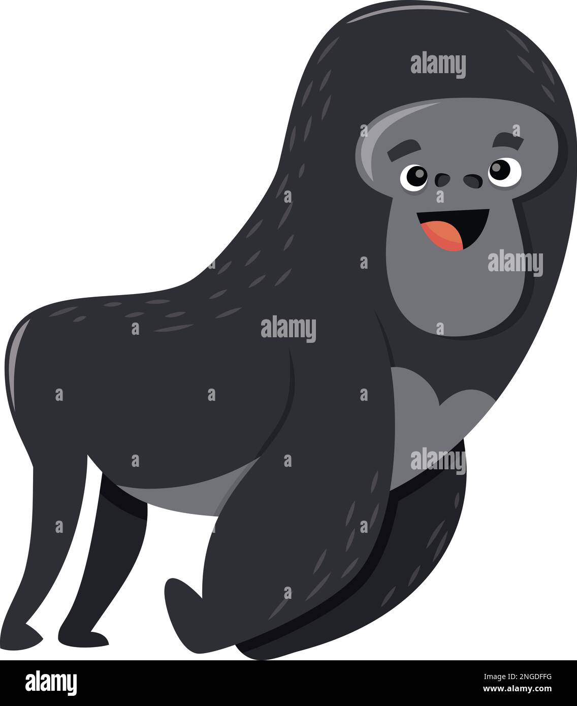 Hairy gorilla cartoon hi-res stock photography and images - Alamy