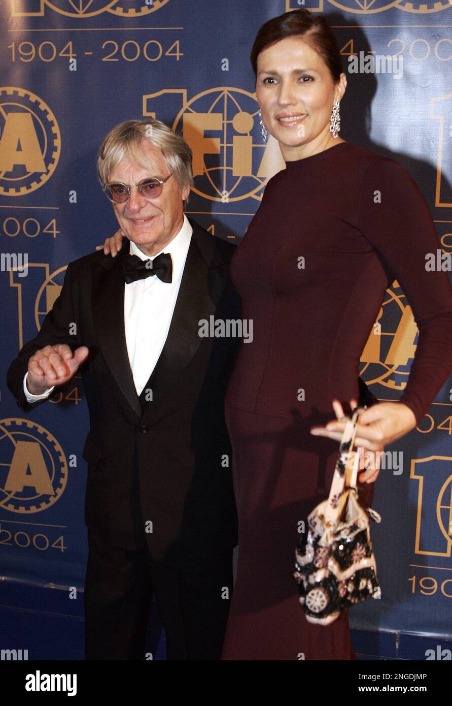 Bernie Ecclestone, holder of the Formula One commercial rights, and his ...