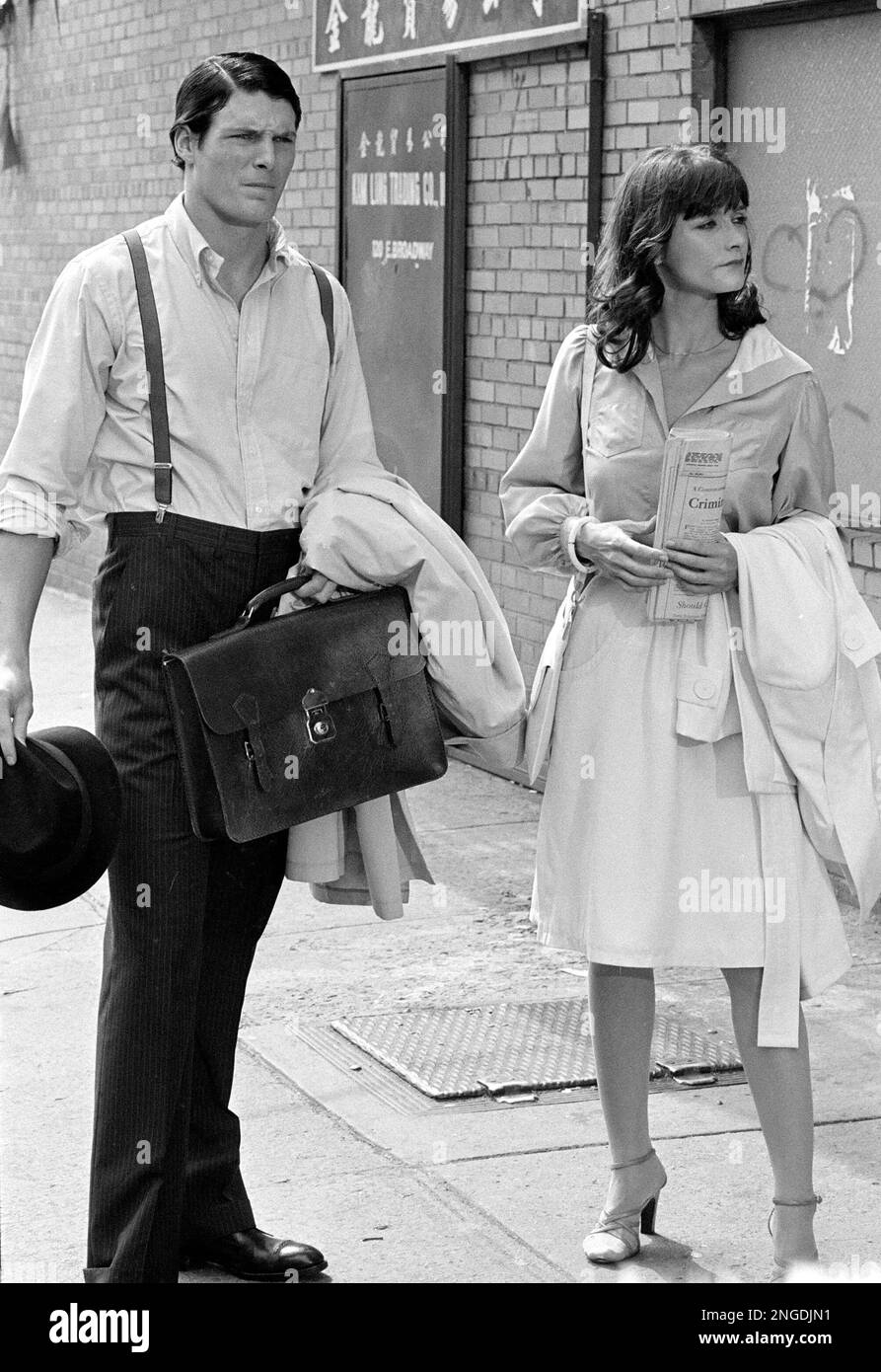 Clark Kent, aka Superman portrayed by Christopher Reeve, and Lois Lane ...