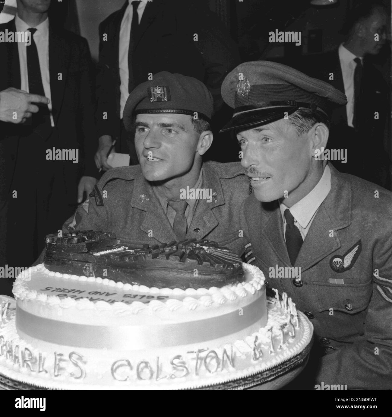 Flight Sergeant Patrick Maloney, right, and Staff Sergeant Mervyn Evans ...