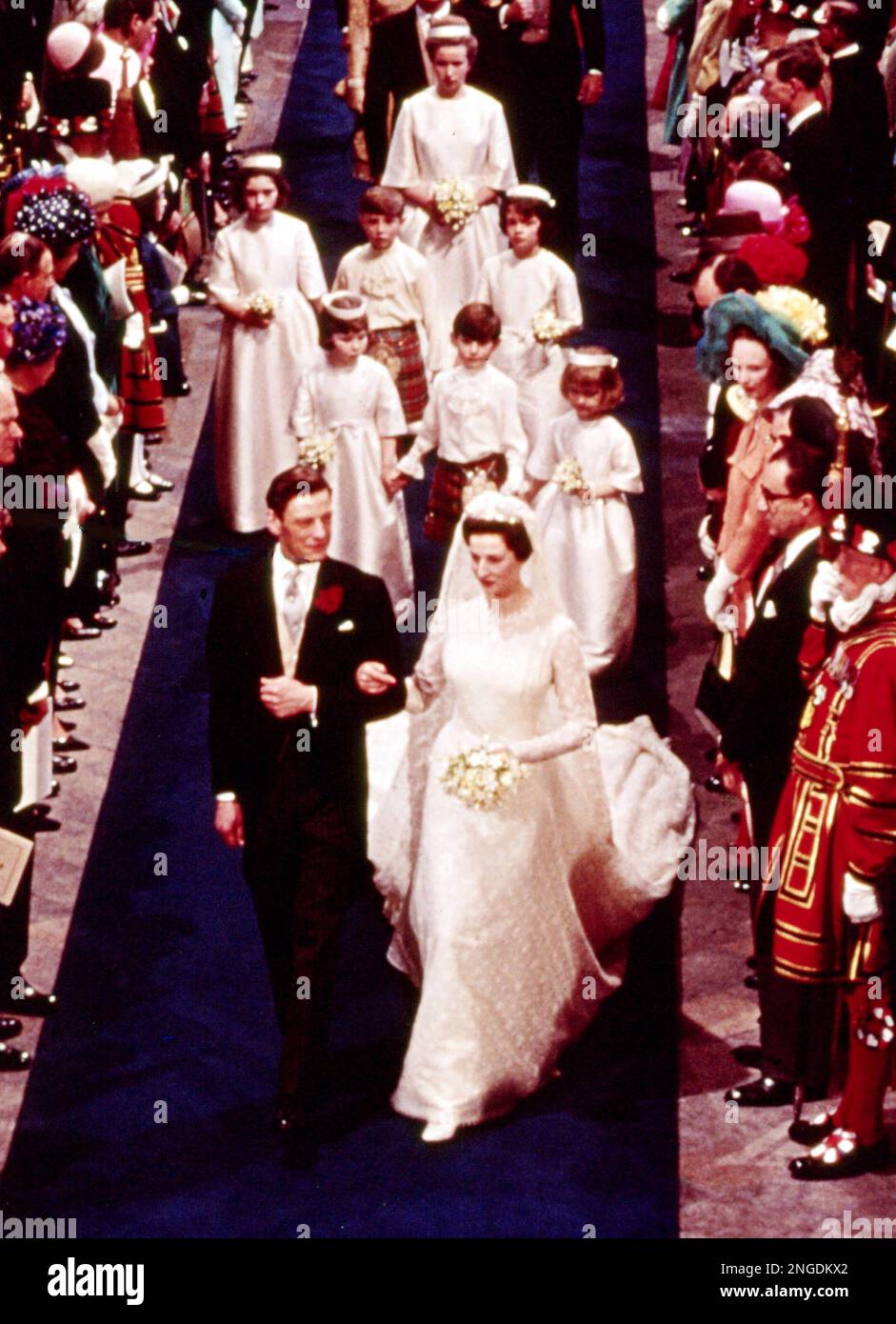 Britain's Princess Alexandra and her husband Hon. Angus Ogilvy walk ...