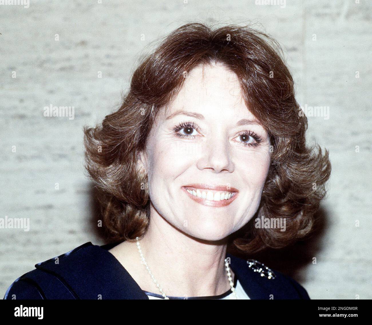 British actress Diana Rigg smiles during a press conference, in London ...