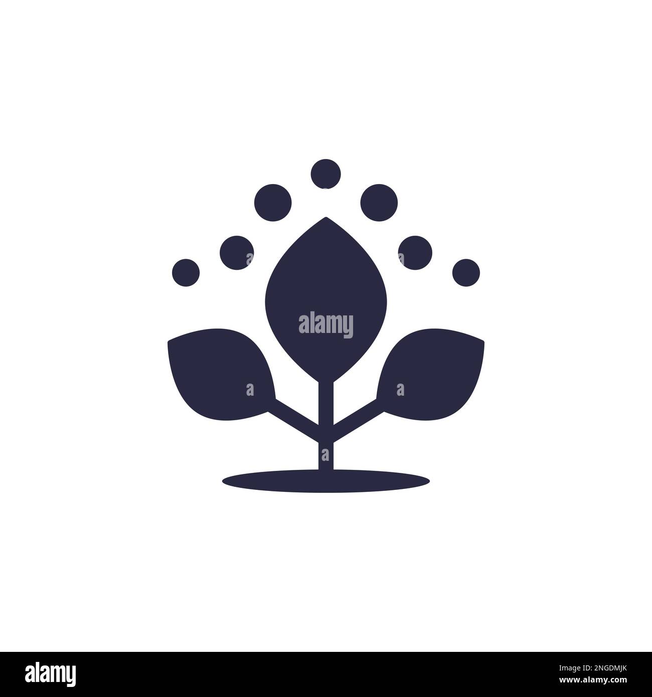 fertilizer and plant icon on white Stock Vector Image & Art - Alamy