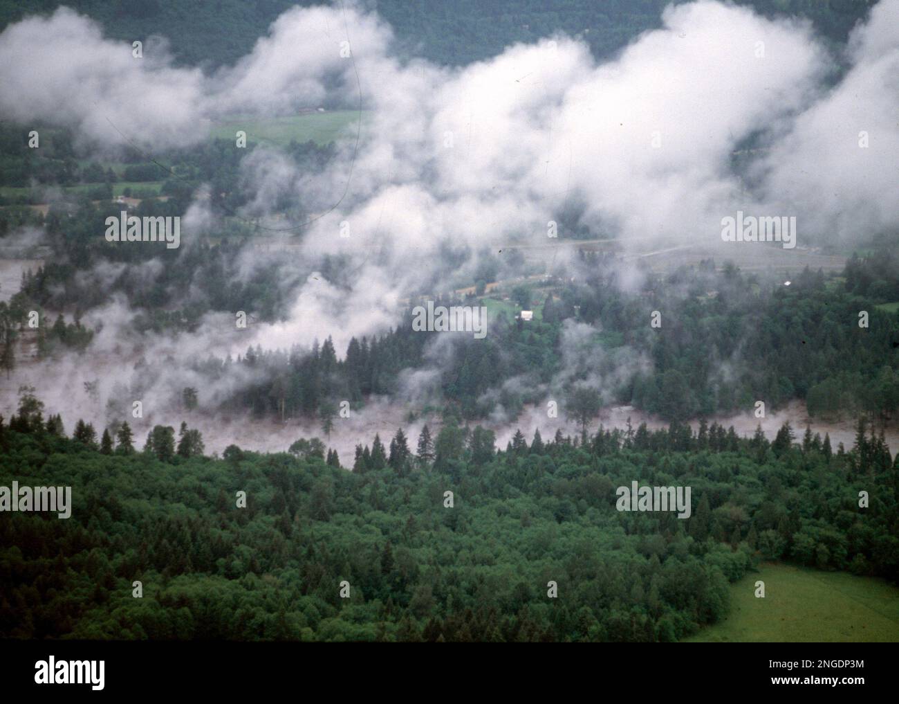 An overview of Mount St. Helens aftermath is shown in this May 20, 1980 ...