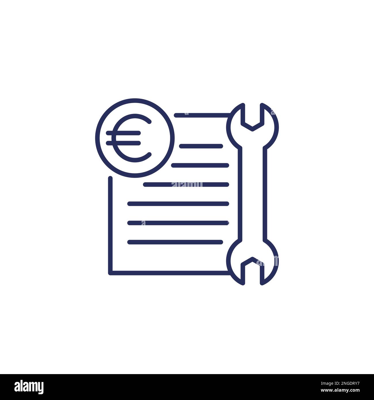 Repair bills Stock Vector Images - Alamy