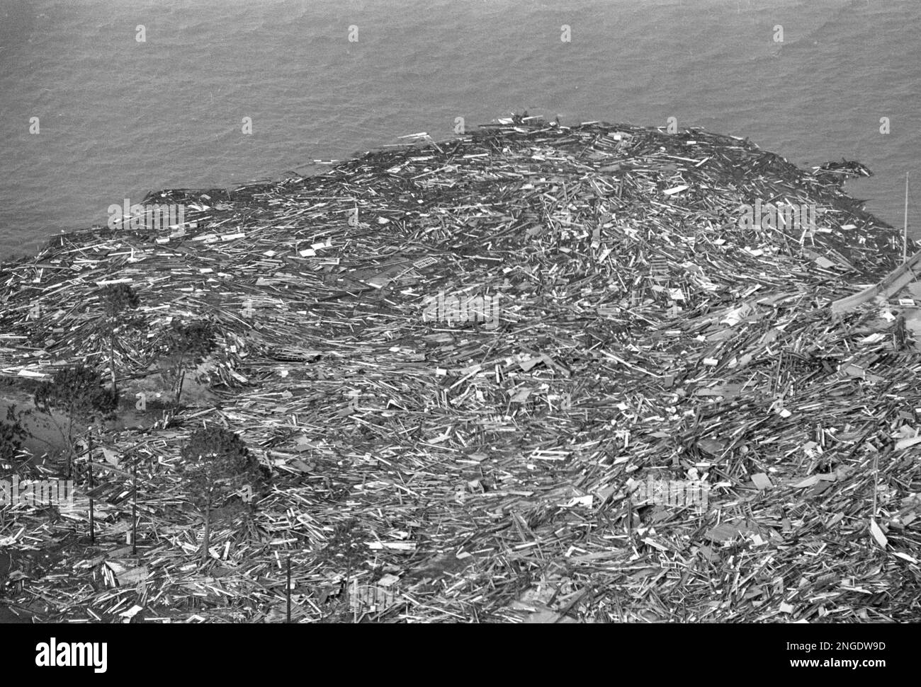 This peninsula at Bay St. Louis, Miss., was reduced entirely to ...